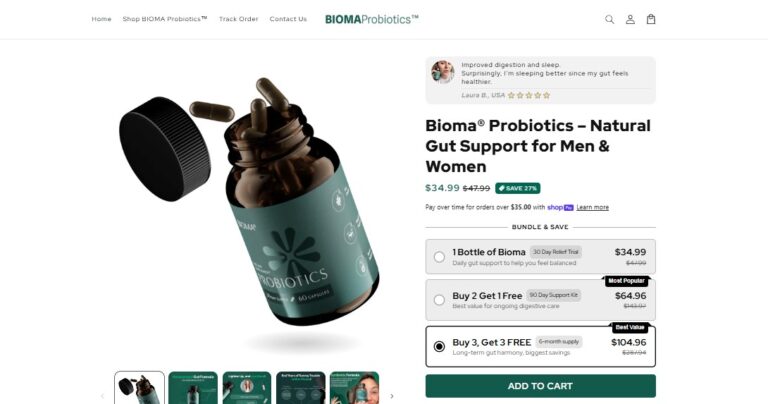 Bioma Probiotics – Support Weight Loss, Gut Health & Energy!